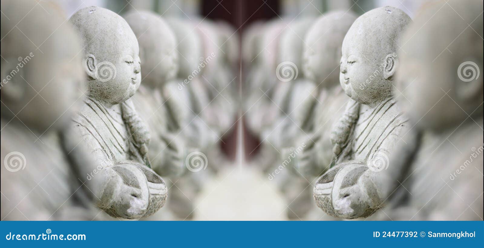 Child Monk Dolls ,the Art of Statue in the Temple. Stock Photo - Image ...
