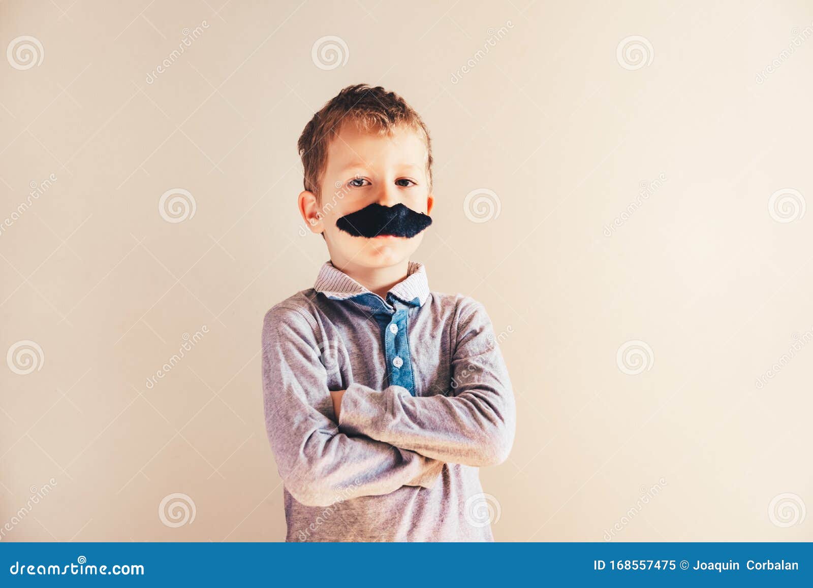Child with Mustache Isolated on White Stock Image - Image of diet ...