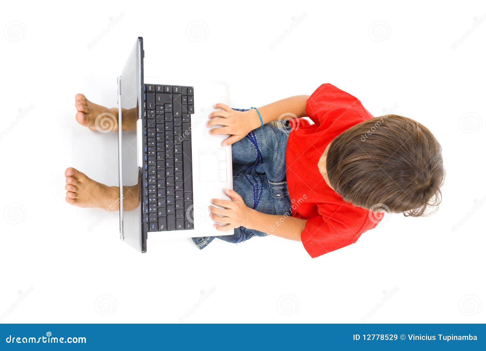 Child with Notebook stock image. Image of laptop, keyboard - 12778529