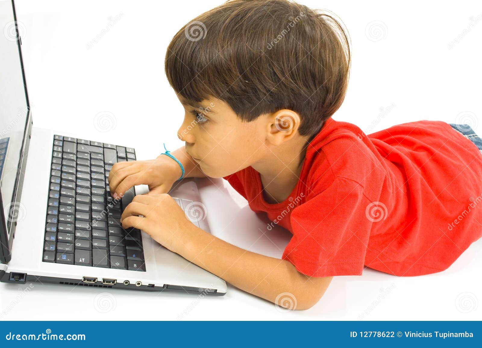 Child with Notebook stock photo. Image of education, technology - 12778622
