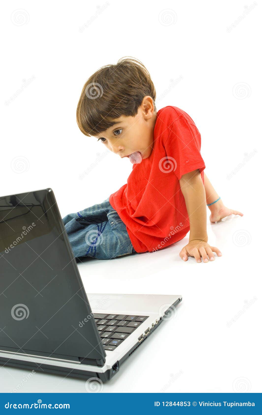 Child with Notebook stock image. Image of lying, child - 12844853