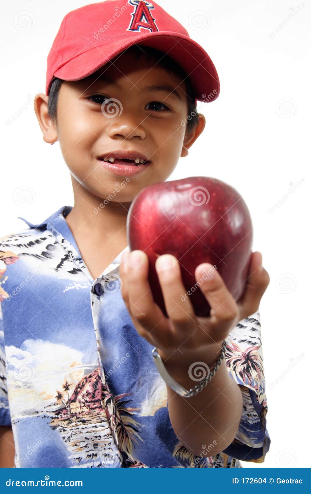 Child offering apple stock photo. Image of fruit, thanks - 172604