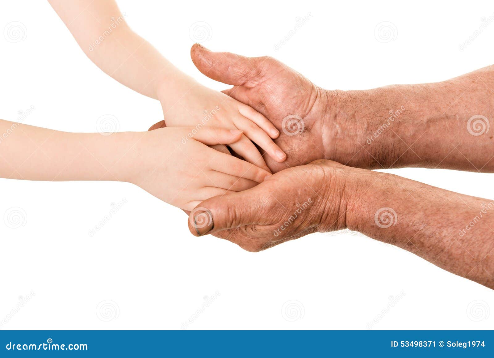 Child and old man hands stock image. Image of finger - 53498371
