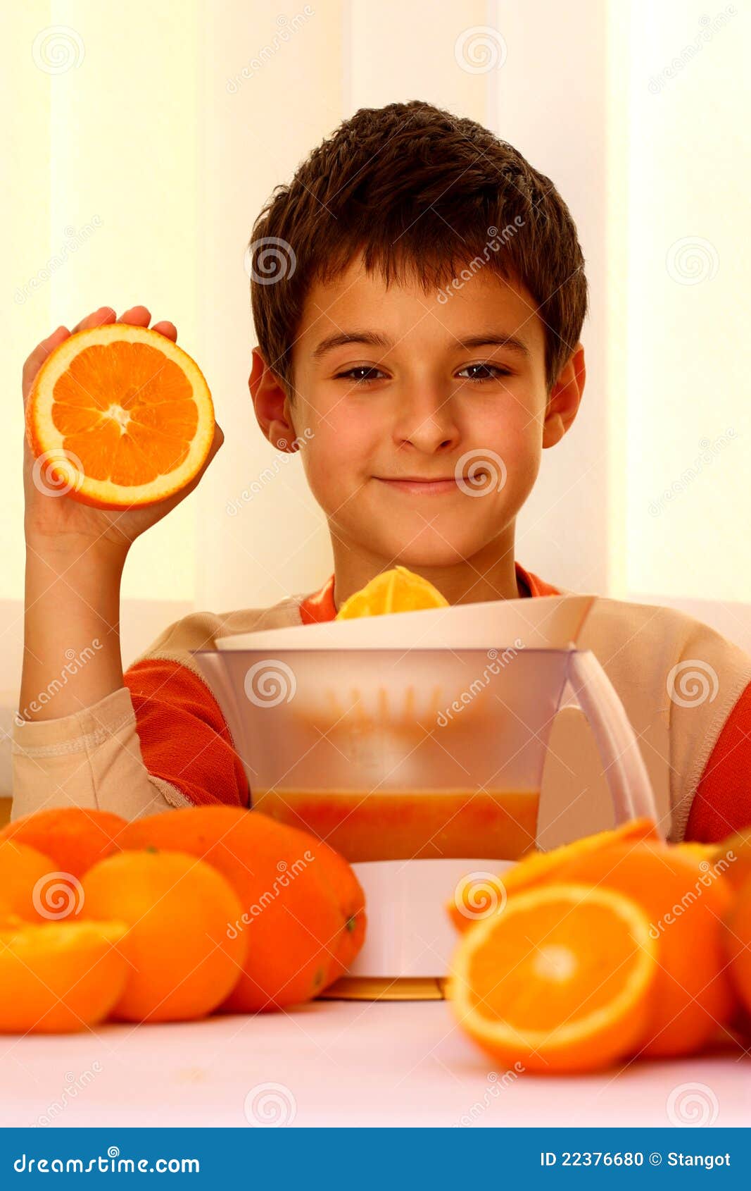 Child and orange stock photo. Image of plastic, caucasian - 22376680
