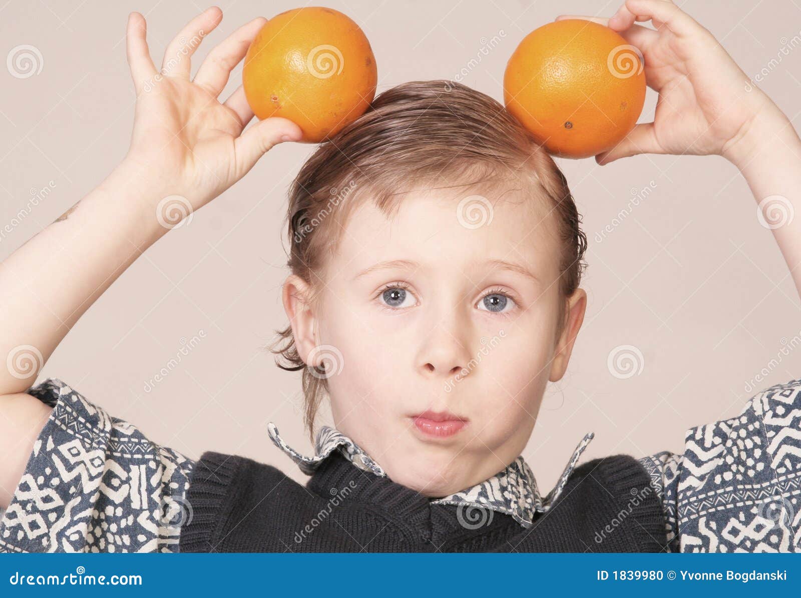 Child with oranges stock photo. Image of fruits, sweet - 1839980