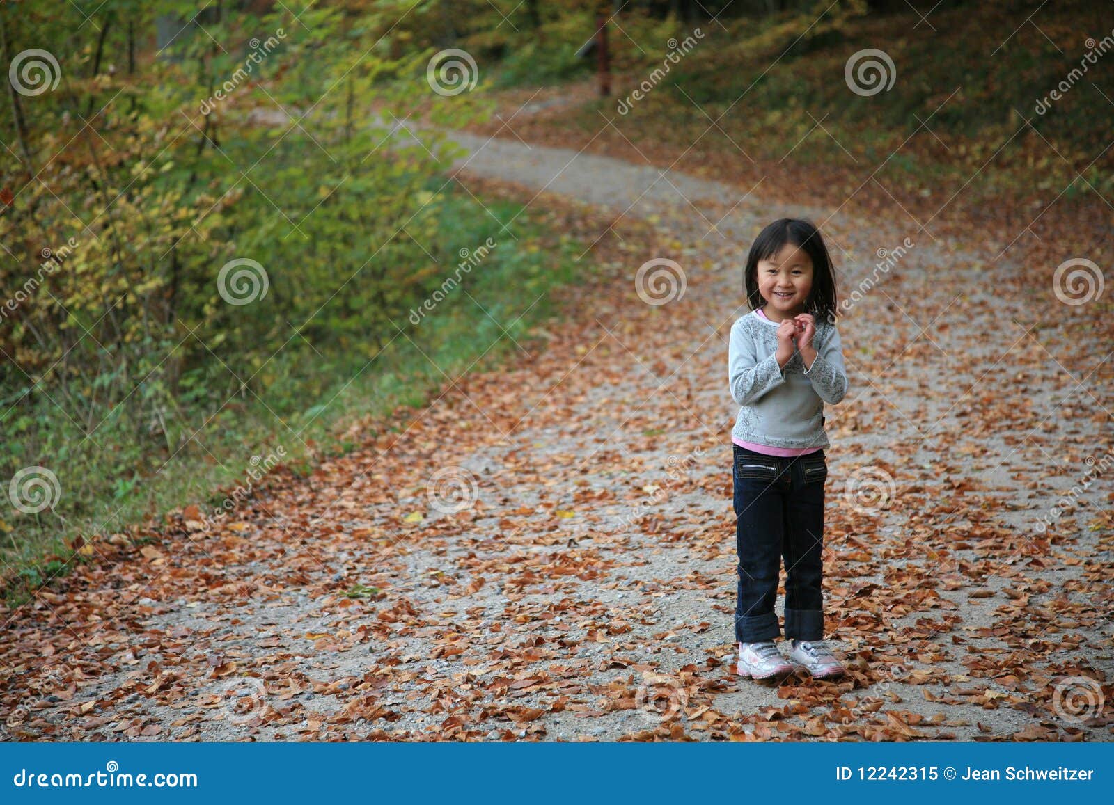 Child outdoor in forest stock image. Image of children - 12242315