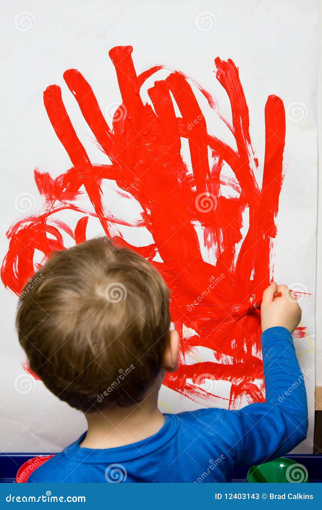 Child Painting At Art School Royalty-Free Stock Photo | CartoonDealer ...