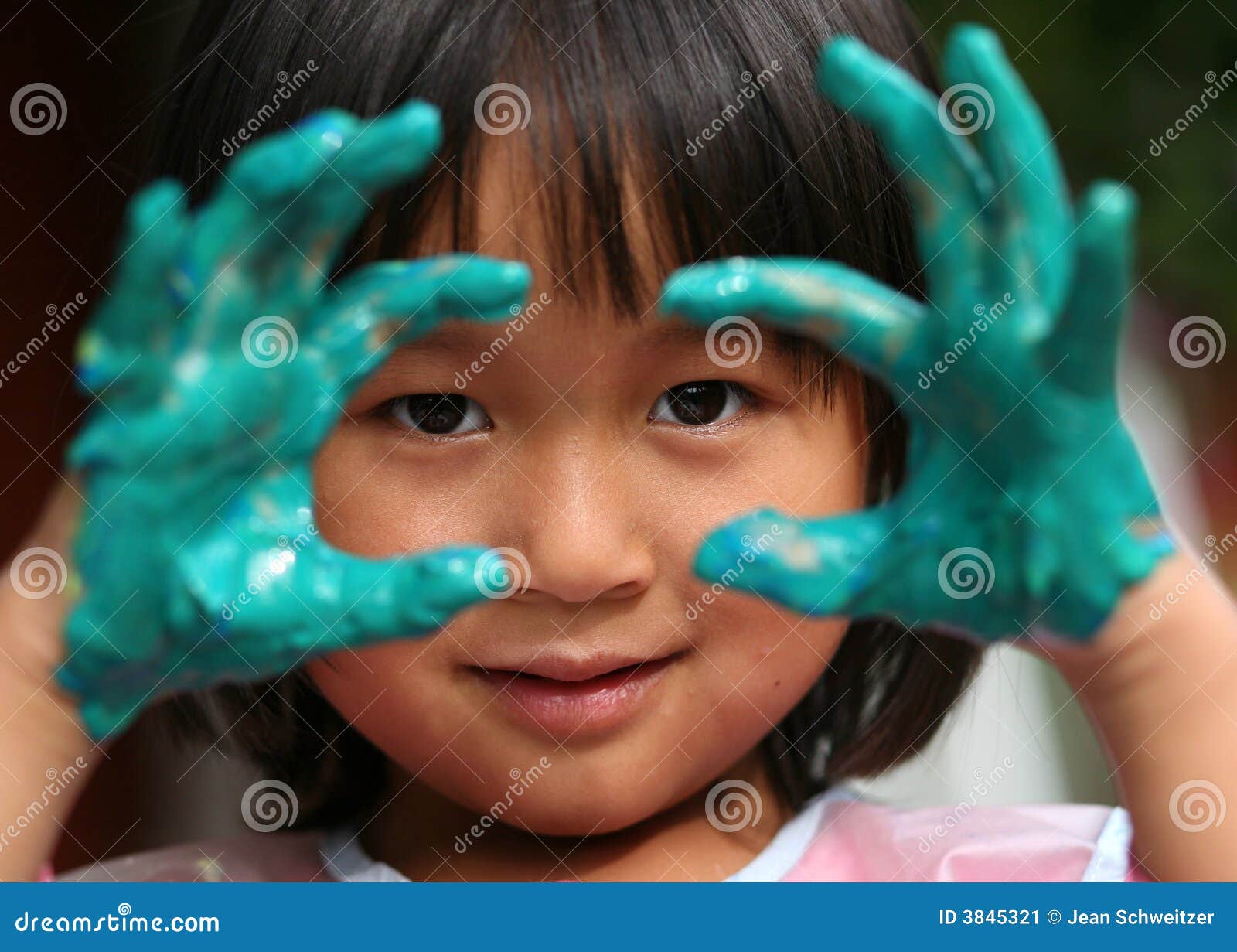 Child & painting job stock image. Image of girl, paint - 3845321