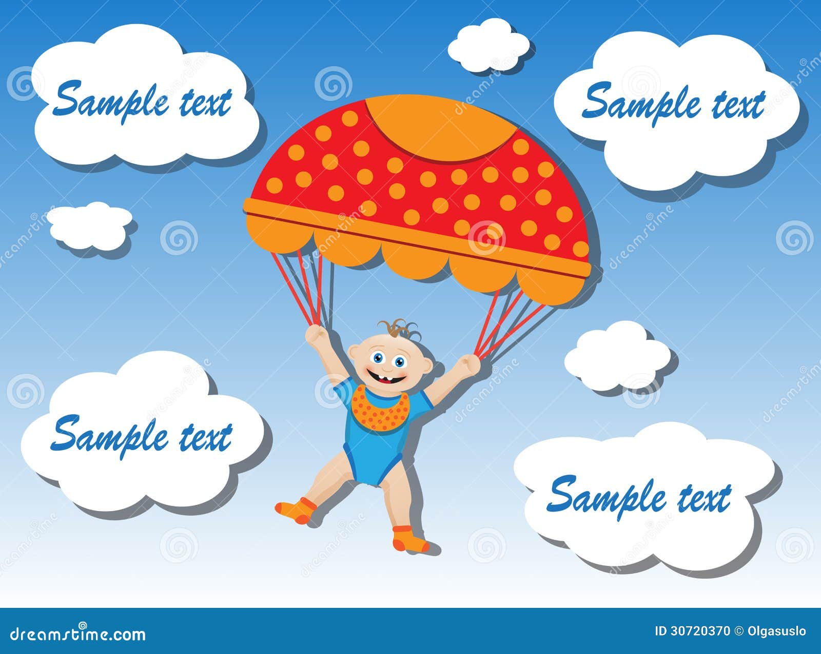 Parachute Boys Royalty-Free Illustration | CartoonDealer.com #3666318