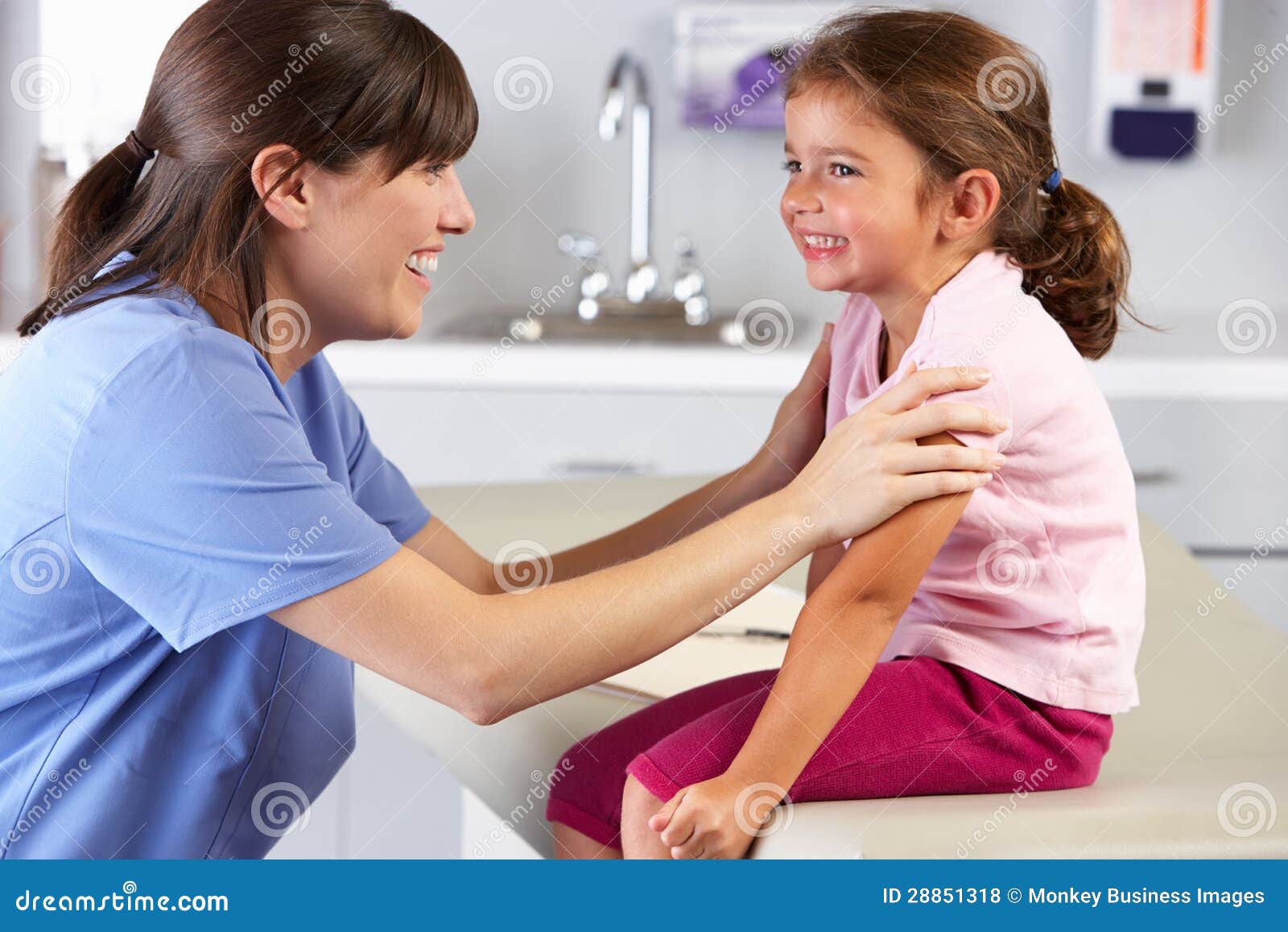 Child Patient Visiting Doctor S Office Stock Photo - Image of ...