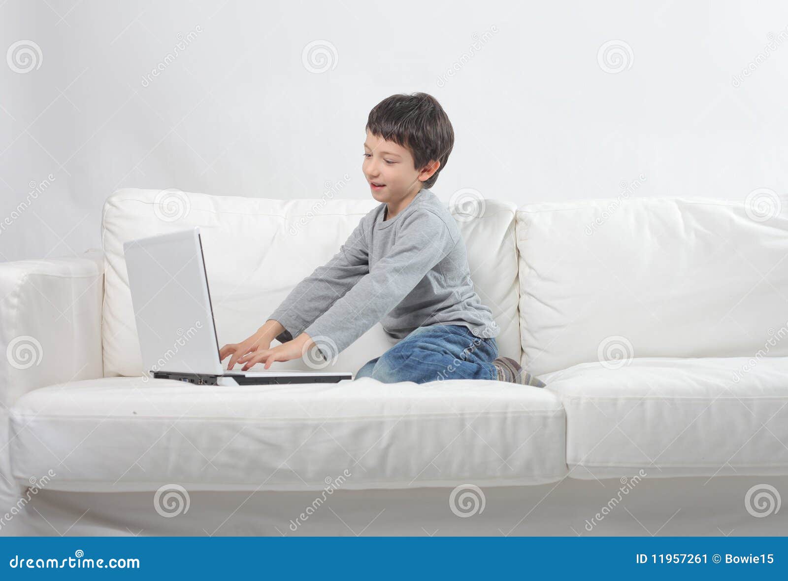 Child pc stock image. Image of work, childhood, internet - 11957261