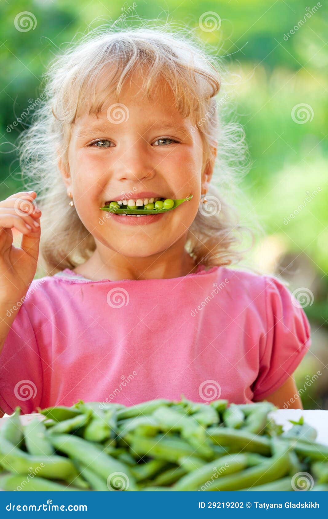 Child with peas stock photo. Image of child, person, fresh - 29219202