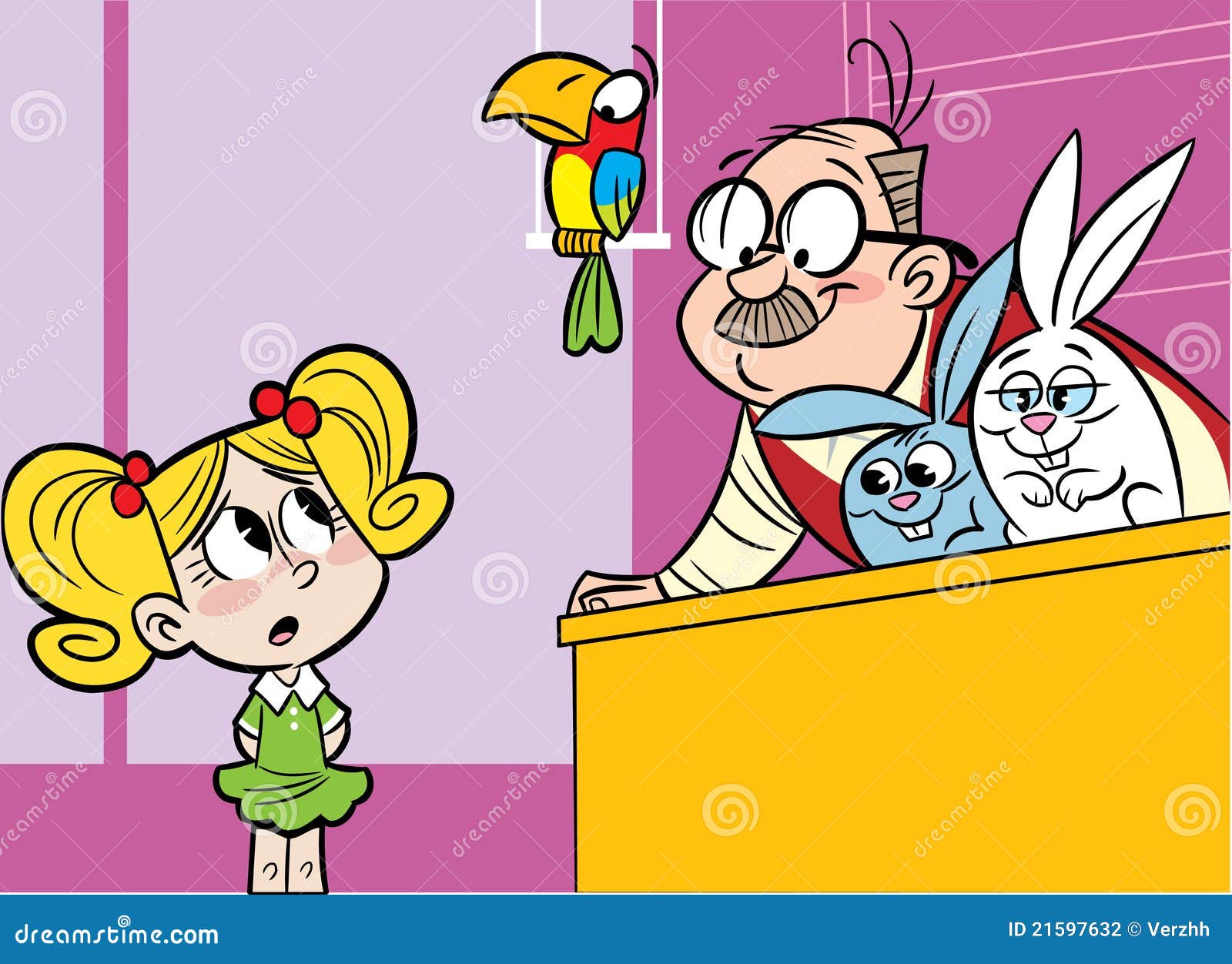 Child in a pet shop stock vector. Illustration of baby - 21597632