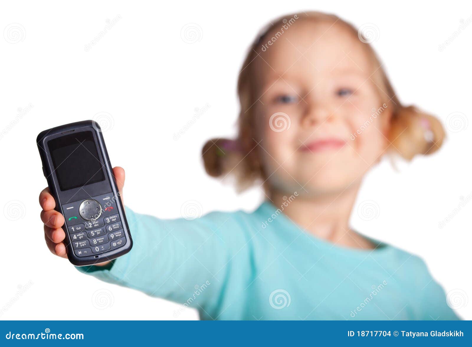 Child with phone stock photo. Image of girl, smiling - 18717704