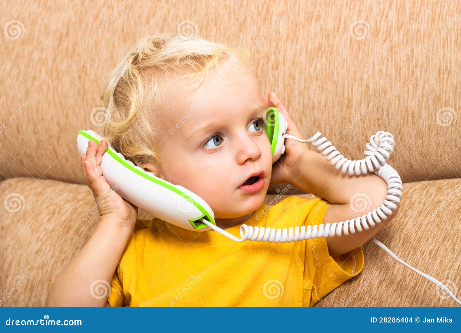 Child with phone stock photo. Image of people, call, little - 28286404