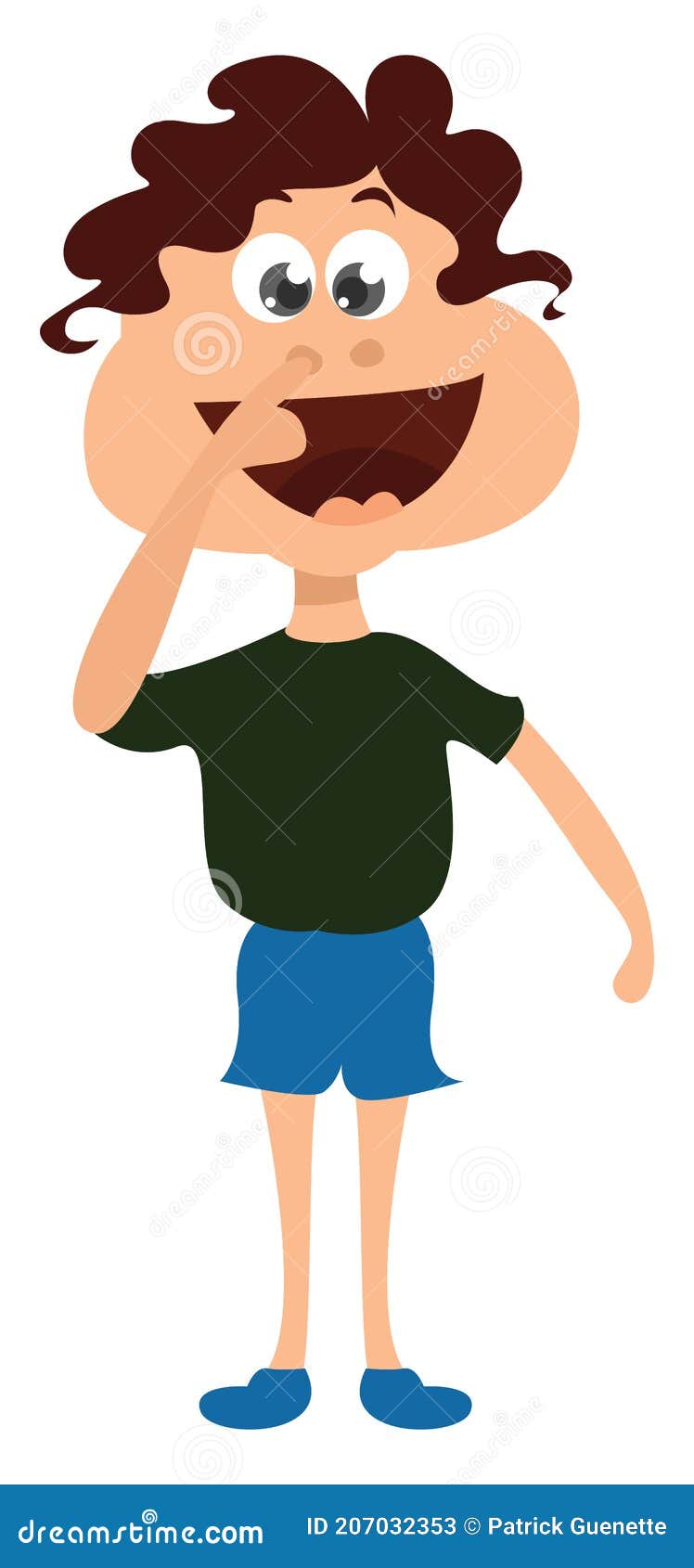 Man Picking His Nose Cartoon | CartoonDealer.com #78899863