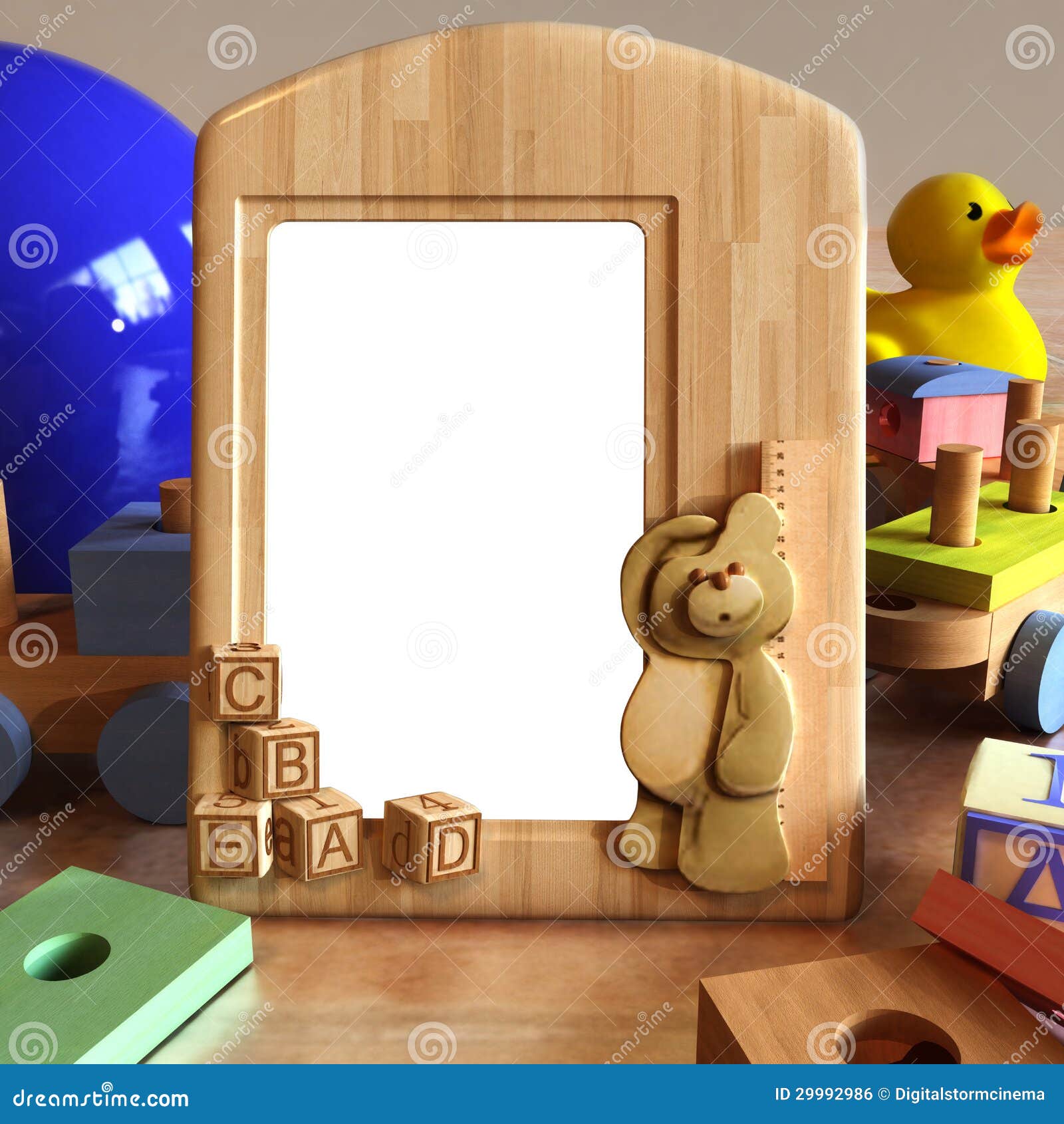 Child picture frame scene stock illustration. Illustration of decor ...