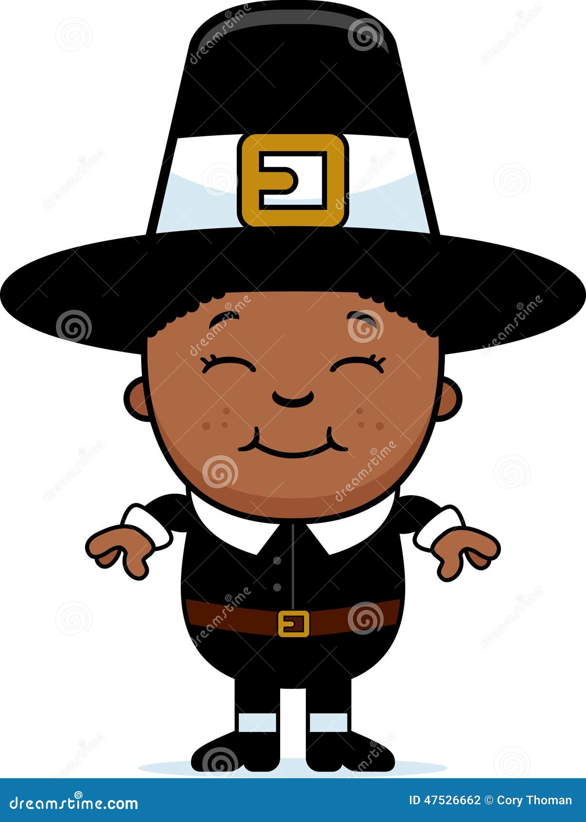 Child Pilgrim stock vector. Illustration of pilgrim, person - 47526662