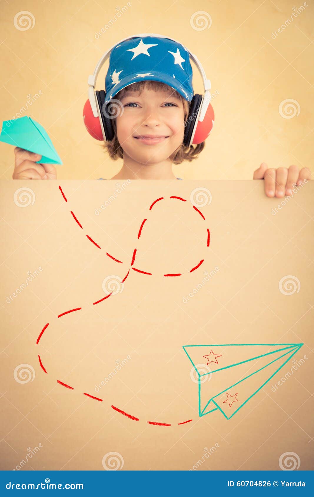 Child pilot stock photo. Image of pilot, smile, adventure - 60704826