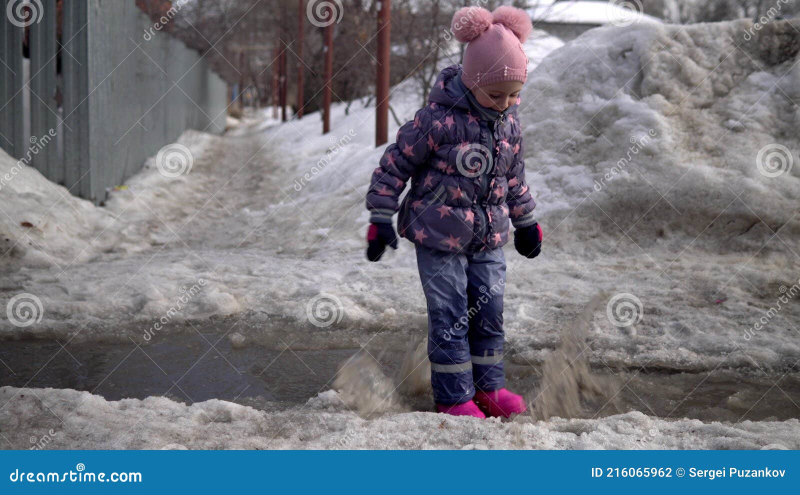 Stomping In The Puddle. Royalty-Free Stock Photo | CartoonDealer.com ...