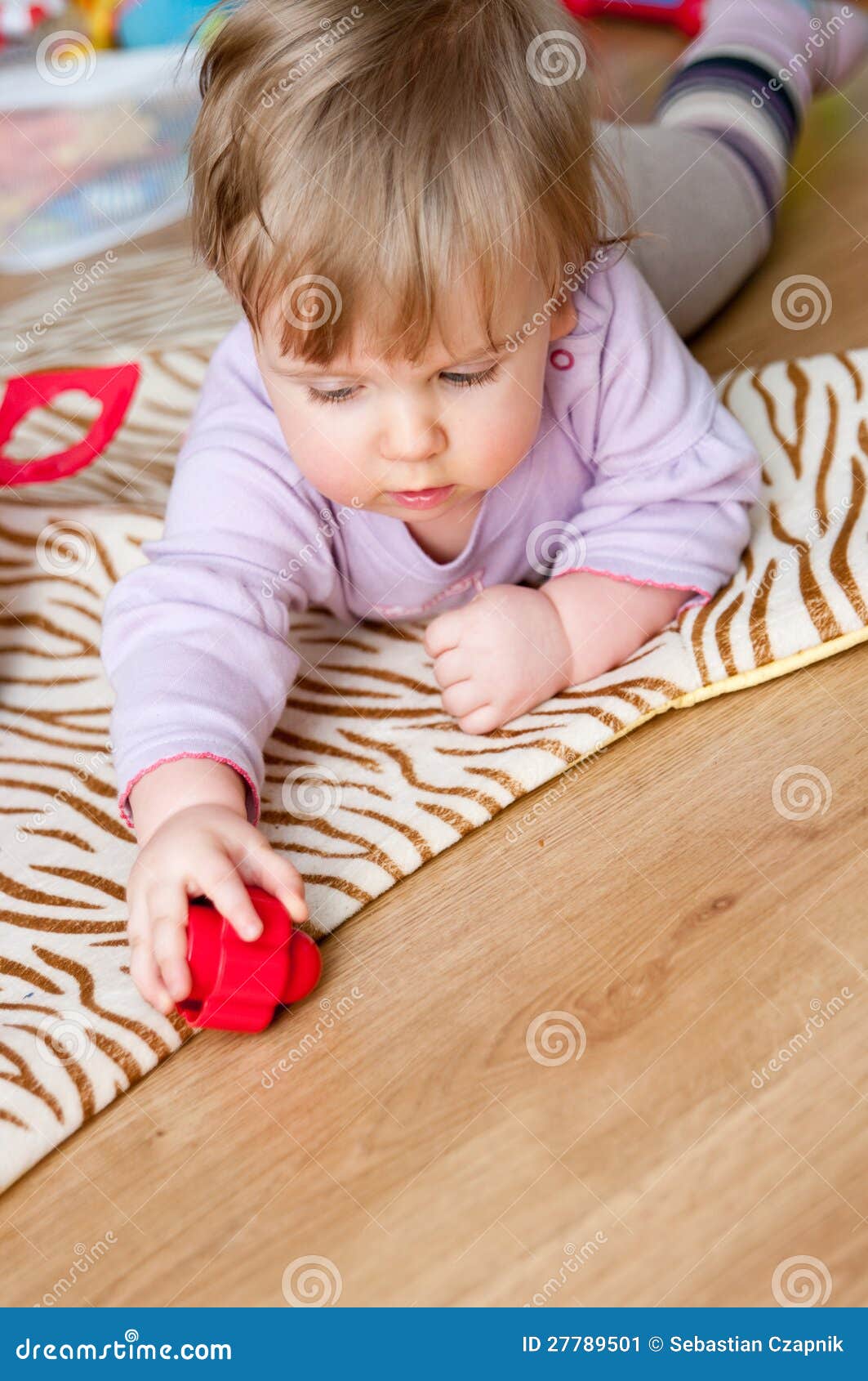 Child play on floor stock image. Image of little, floor - 27789501
