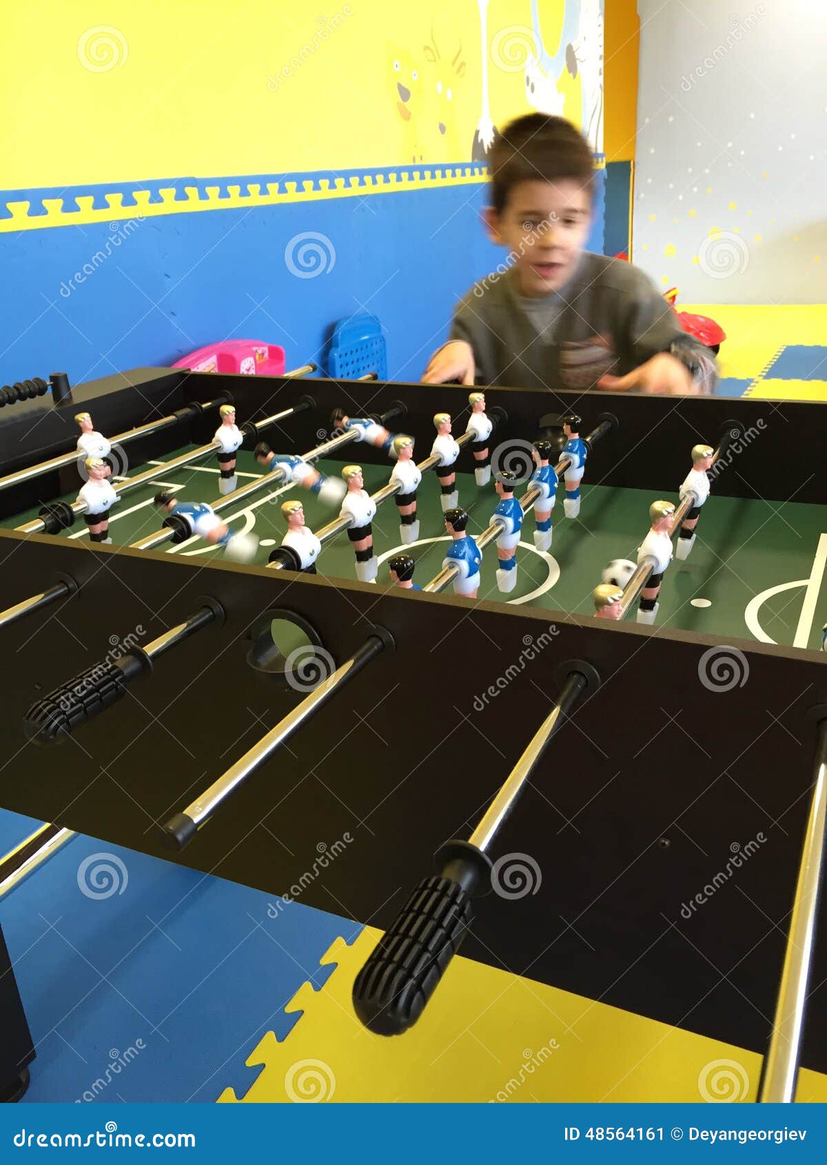 Child play foosball stock image. Image of recreation - 48564161