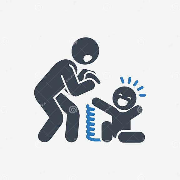 Child play icon stock illustration. Illustration of sign - 346302016