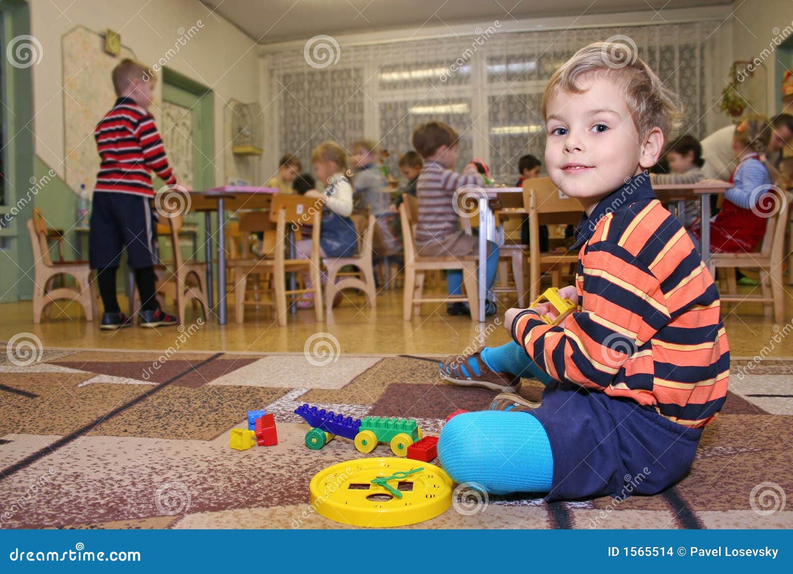 Child play in kindergarten stock photo. Image of nursery - 1565514