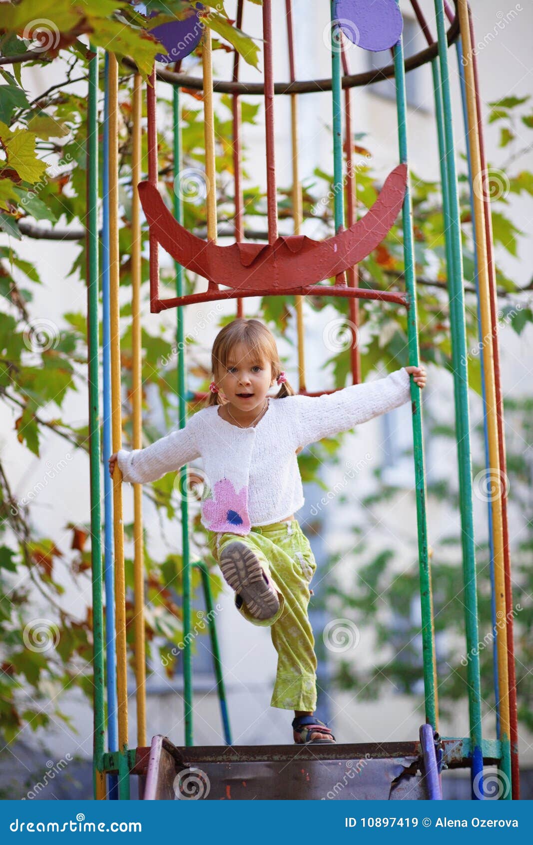 Child on playground stock image. Image of active, human - 10897419