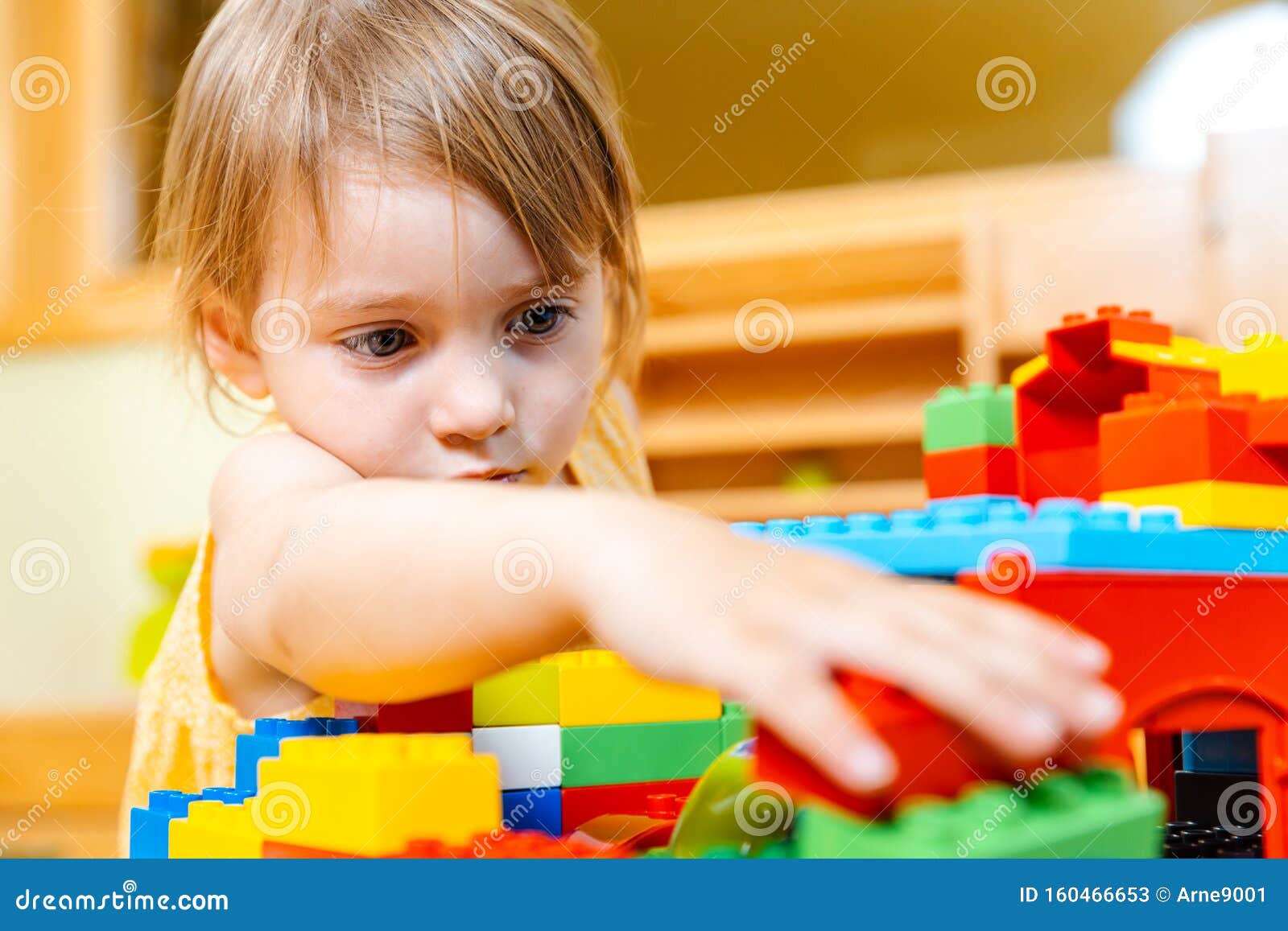 Child in Playgroup of Kindergarten Stock Image - Image of kindergarten ...