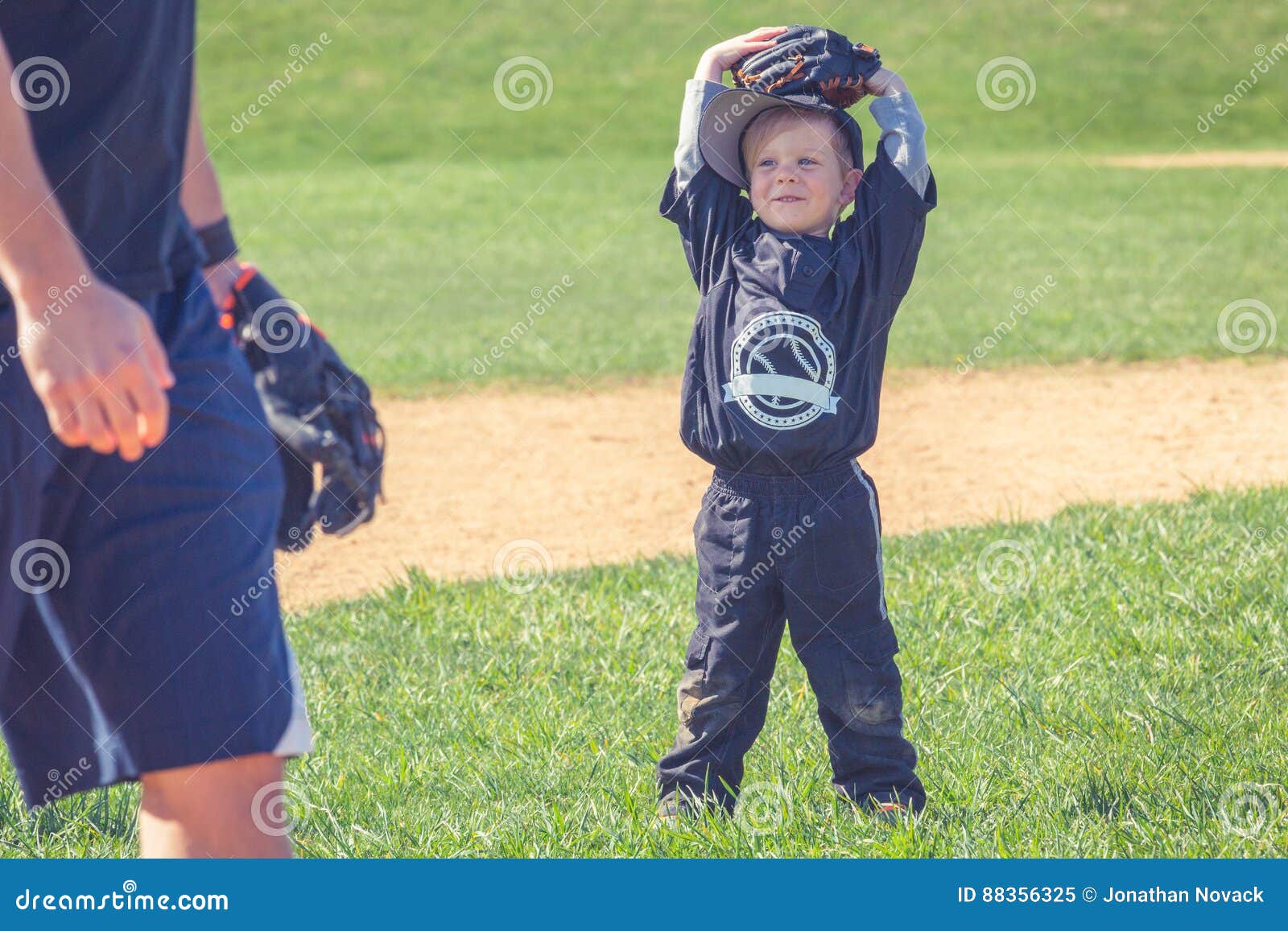 Child Playing Baseball stock image. Image of game, league - 88356325