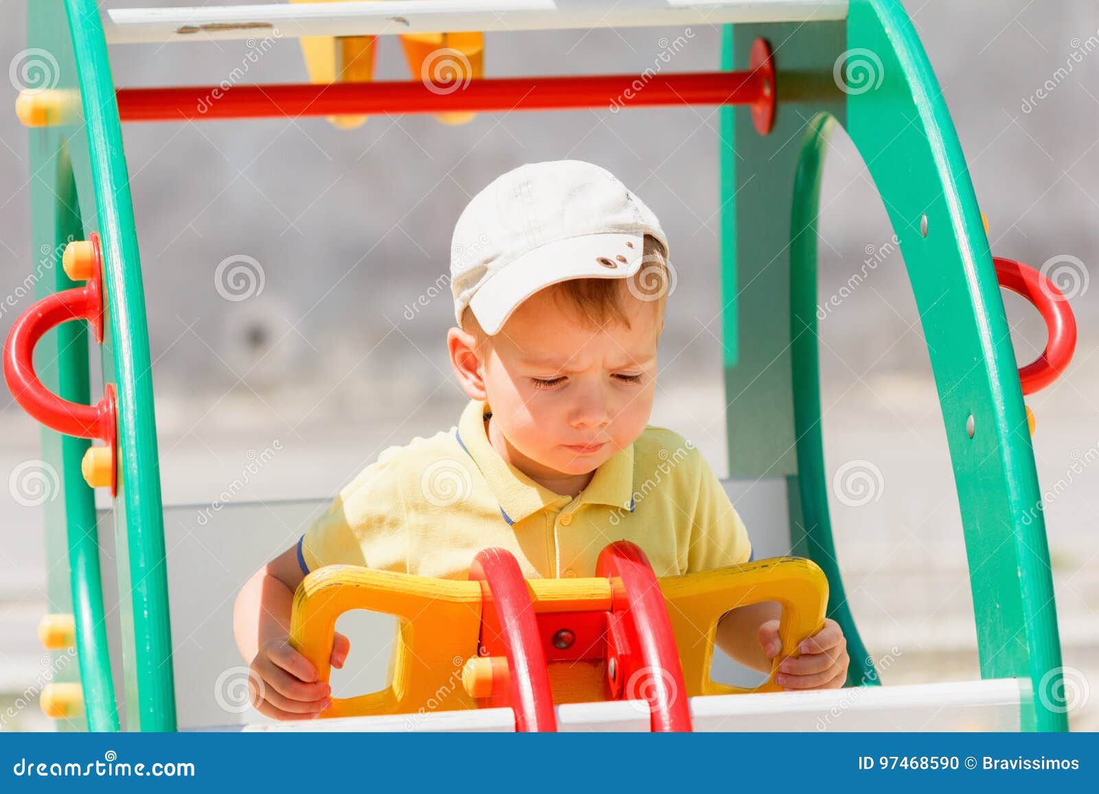Child playing helicopter. stock photo. Image of small - 97468590
