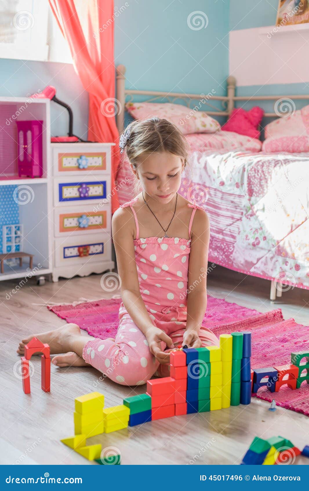Child playing at home stock photo. Image of casual, education - 45017496