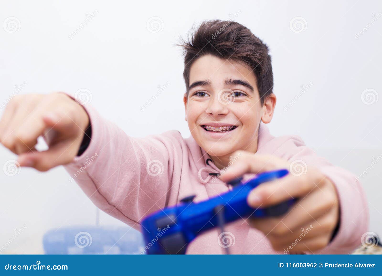 Child Playing with the Joystick Stock Photo - Image of child, racing ...