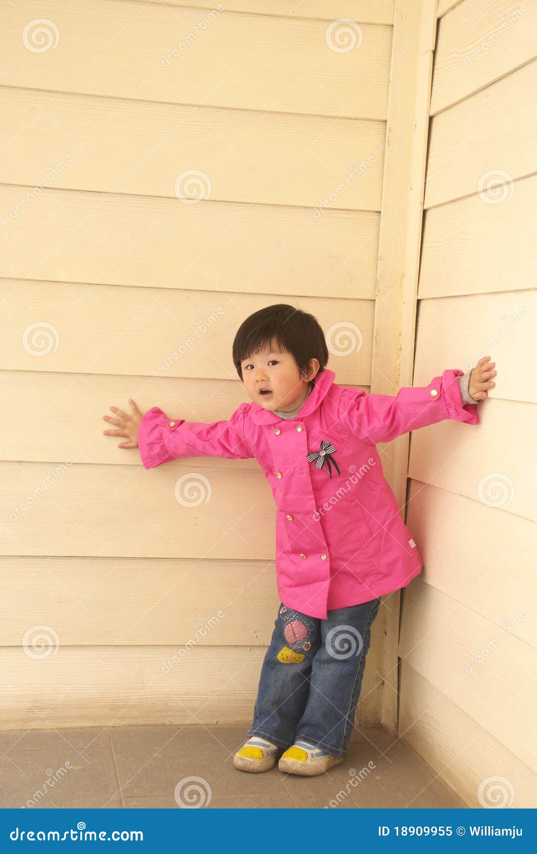 Child playing and peeking stock image. Image of children - 18909955