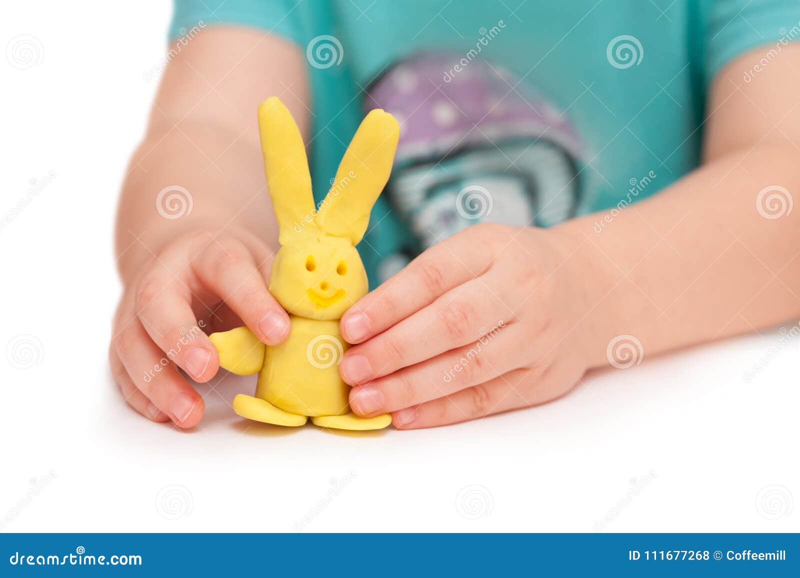 The Child is Playing with Plasticine. Stock Photo - Image of molding ...