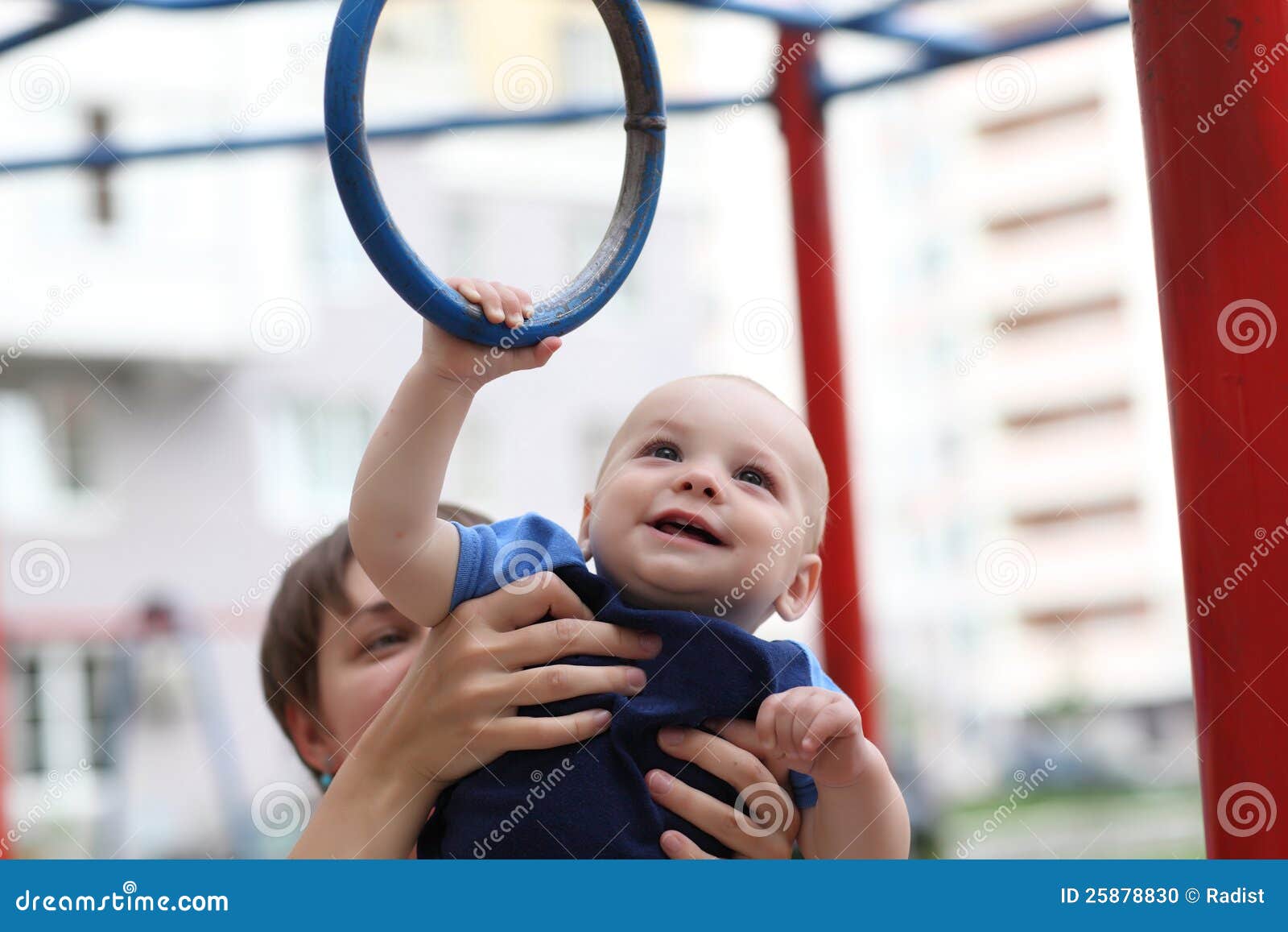 Child playing with rings stock photo. Image of lifestyles - 25878830