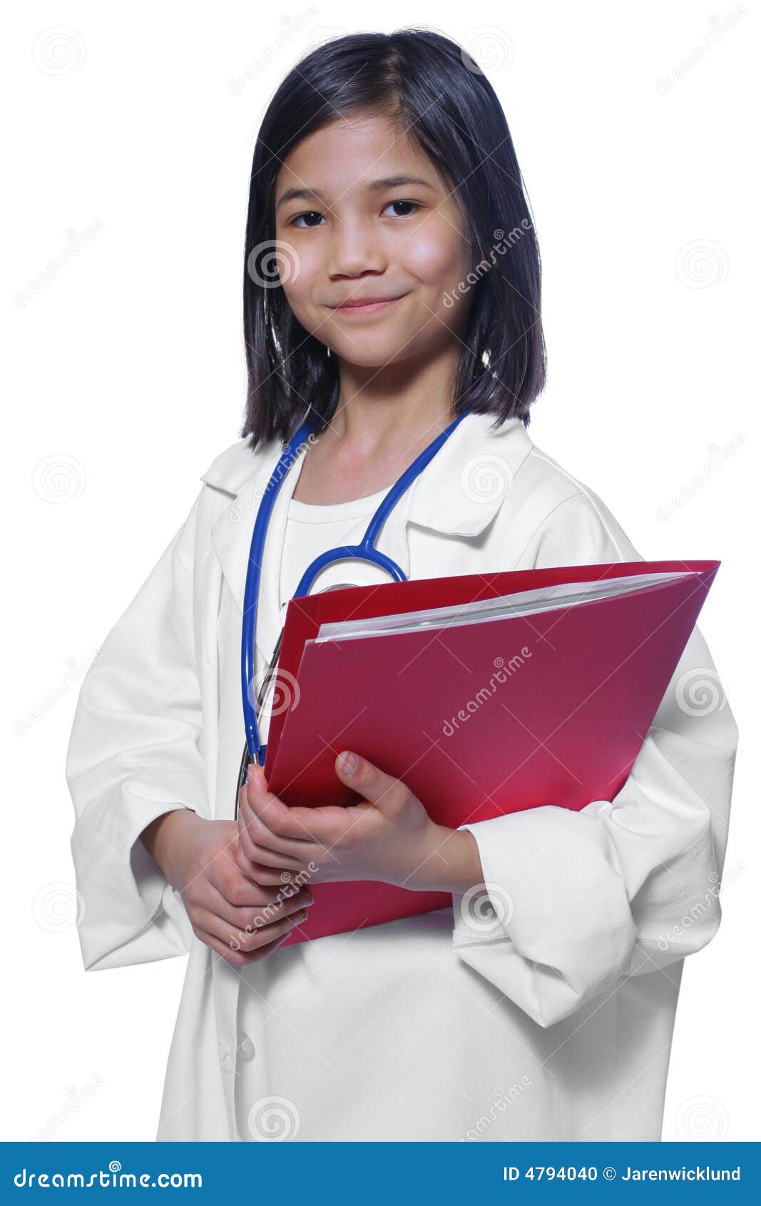 Child playing stern doctor stock photo. Image of multiracial - 4794040
