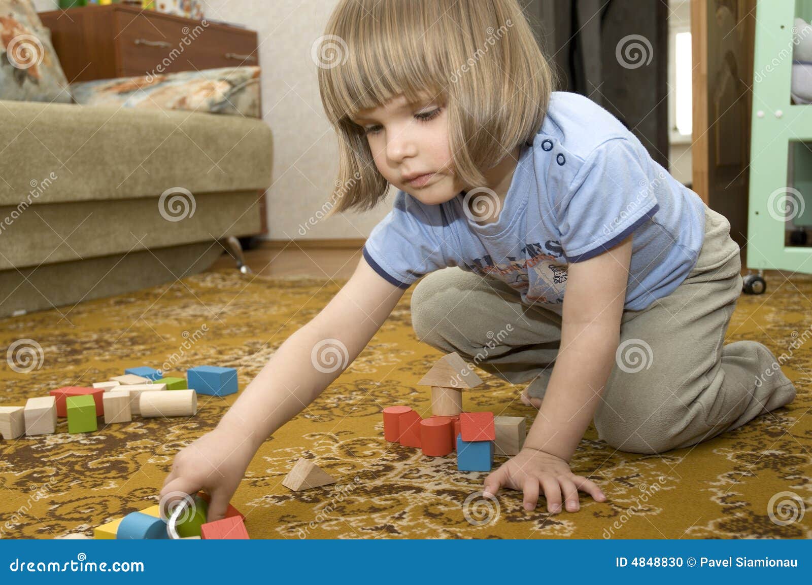 Child playing with toys stock photo. Image of cute, small - 4848830