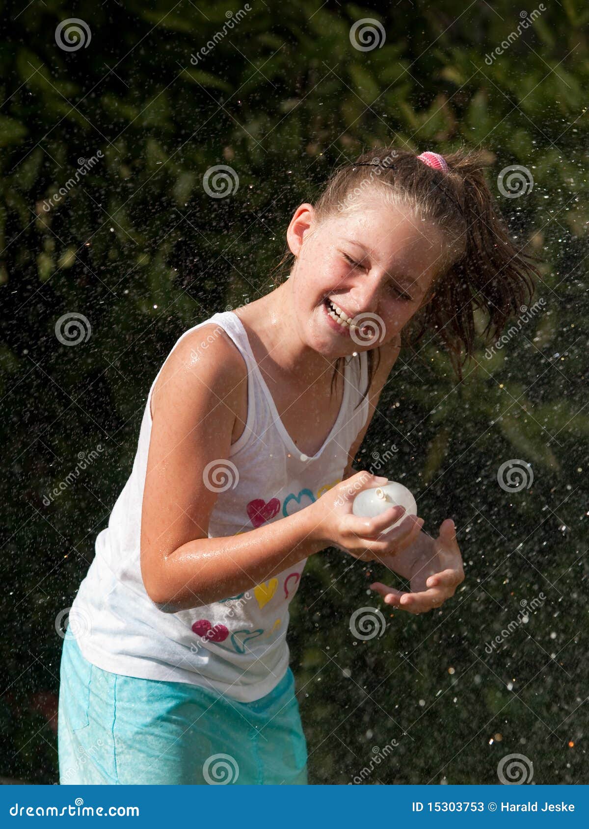 Child playing with water stock image. Image of kiddie - 15303753