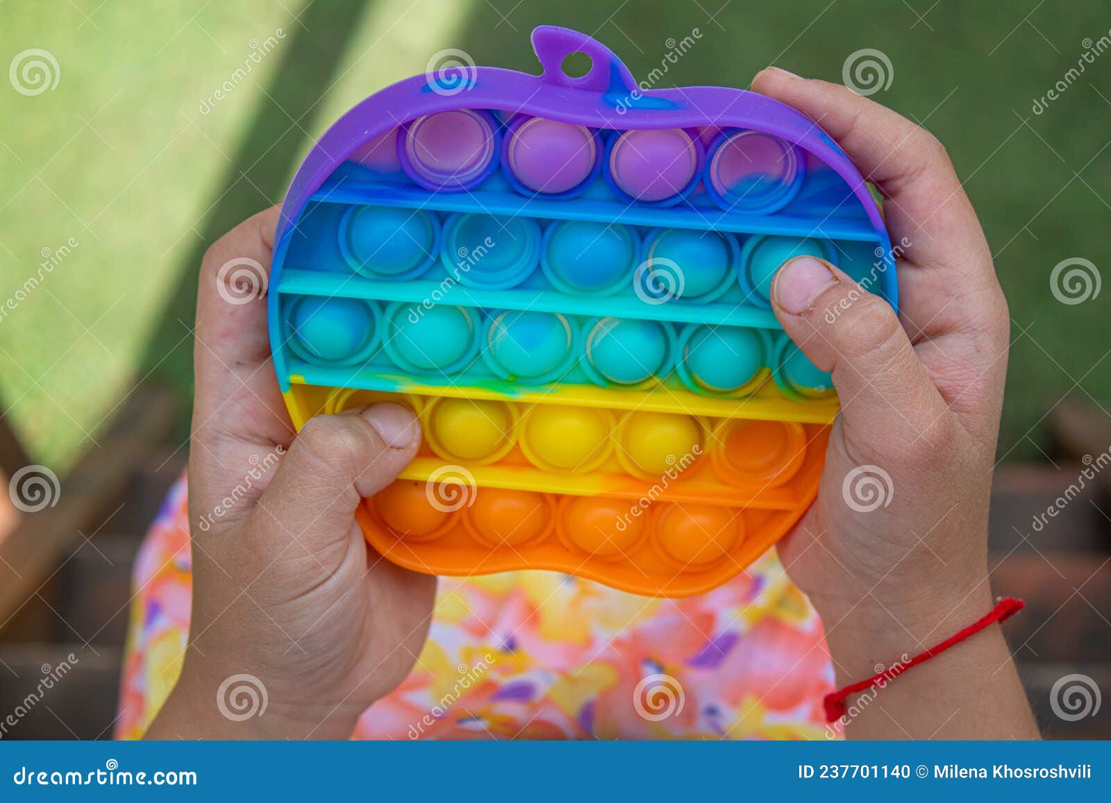 The Child Plays Anti-stress Pop it .Selective Focus Stock Photo - Image ...