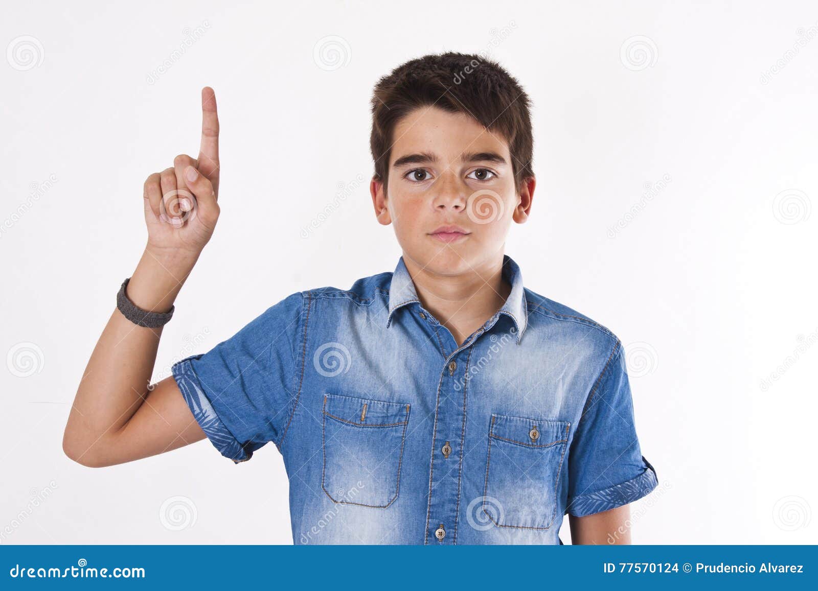 Child pointing isolated stock photo. Image of joyful - 77570124