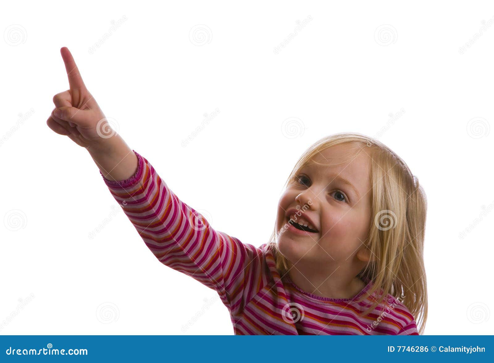 Child Pointing Up stock photo. Image of point, child, information - 7746286