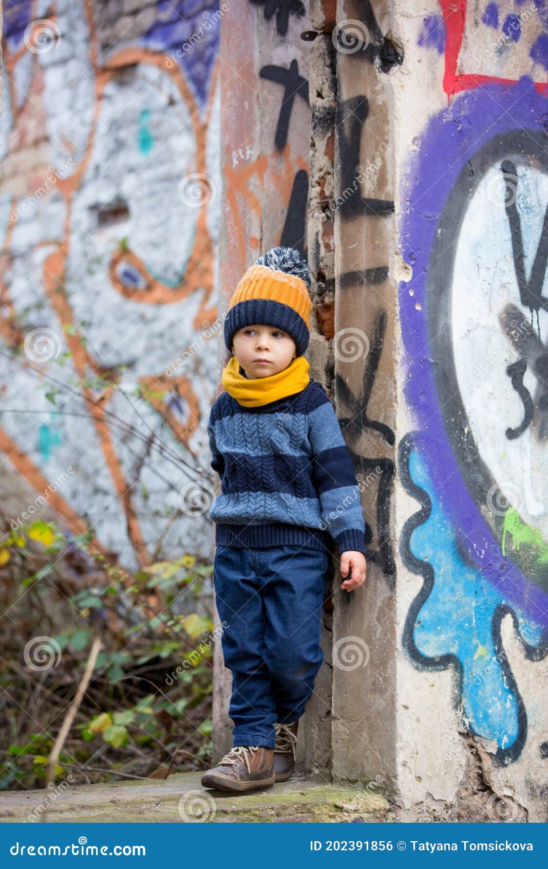 Child In Graffiti. Royalty-Free Stock Photography | CartoonDealer.com ...