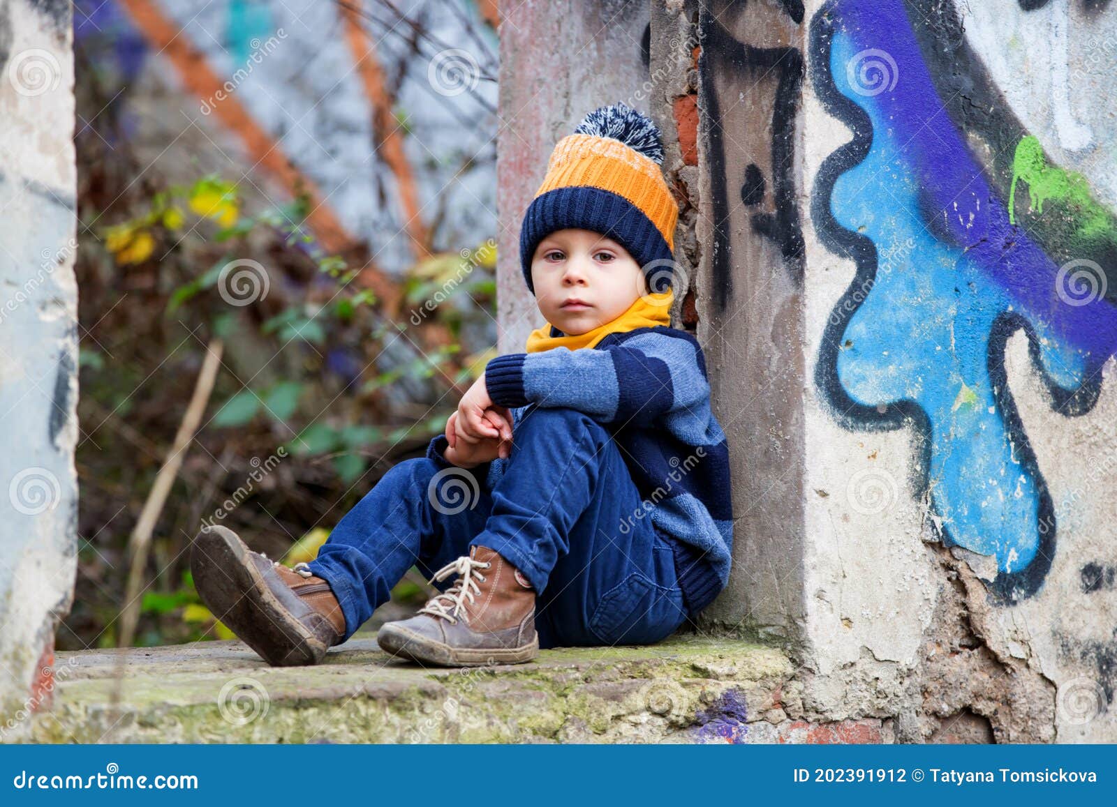 Child In Graffiti. Royalty-Free Stock Photography | CartoonDealer.com ...