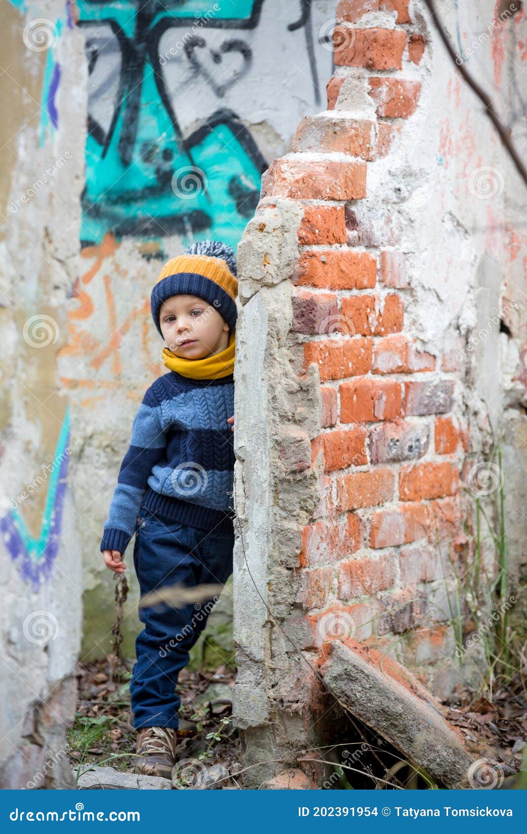 Child In Graffiti. Royalty-Free Stock Photography | CartoonDealer.com ...