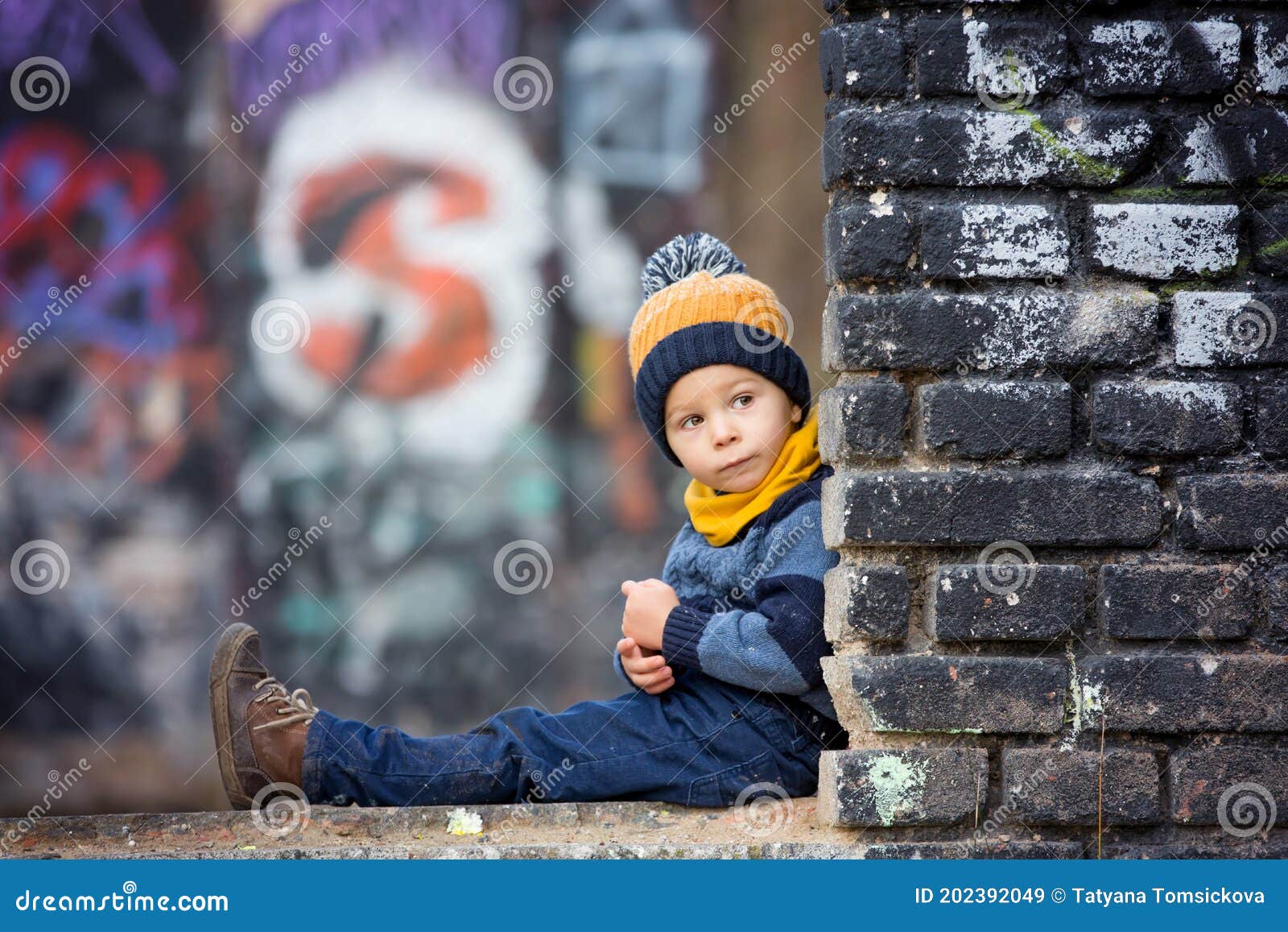 Child In Graffiti. Royalty-Free Stock Photography | CartoonDealer.com ...