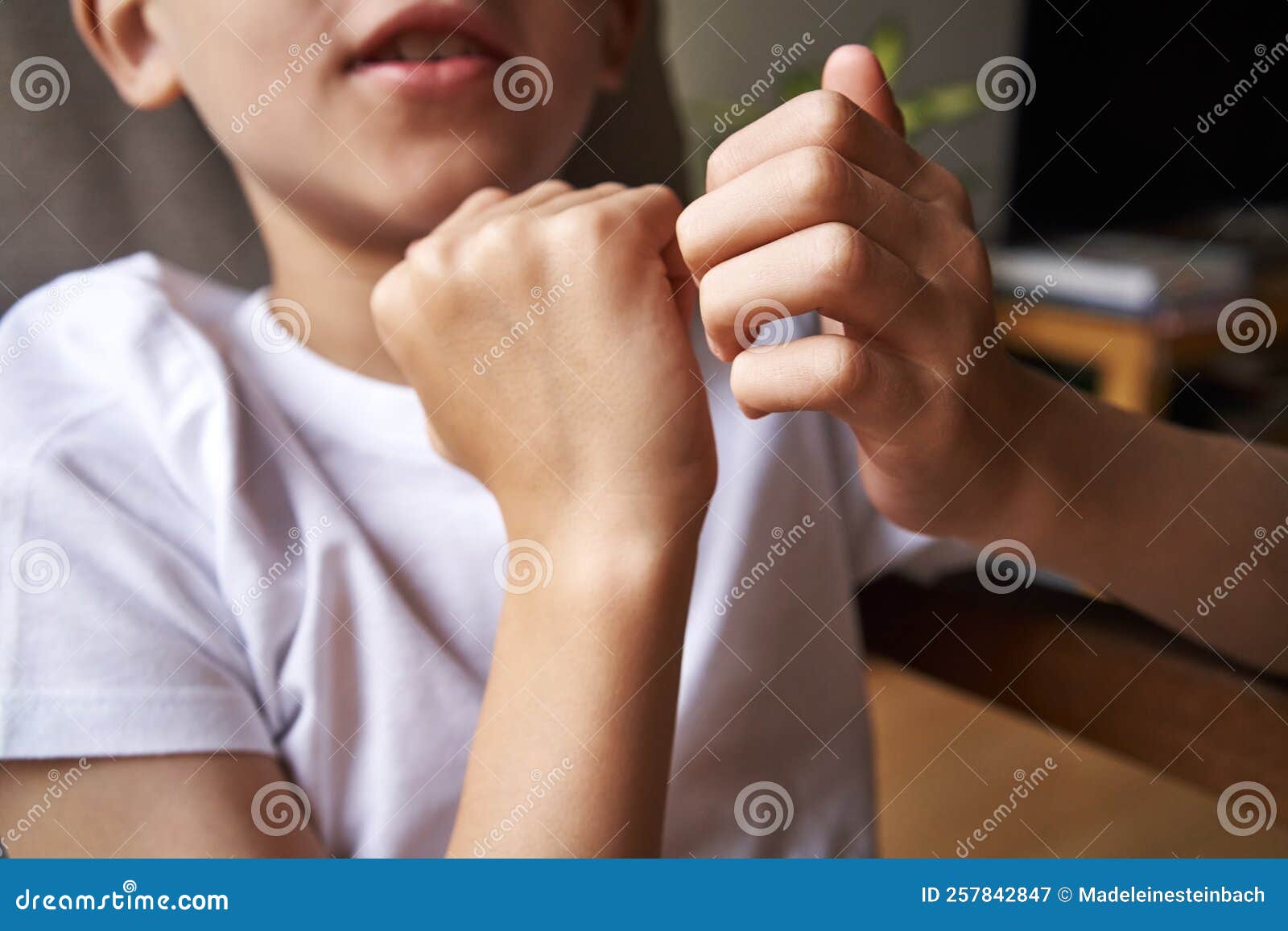 Child Practicing EFT - Emotional Freedom Technique - Tapping on Karate ...