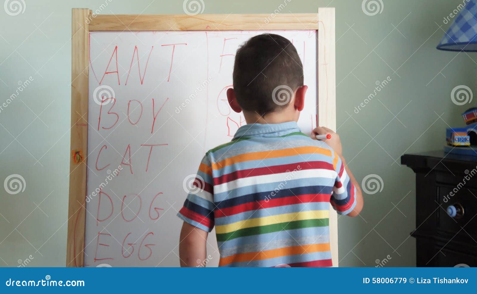 Child practising writing stock image. Image of little - 58006779