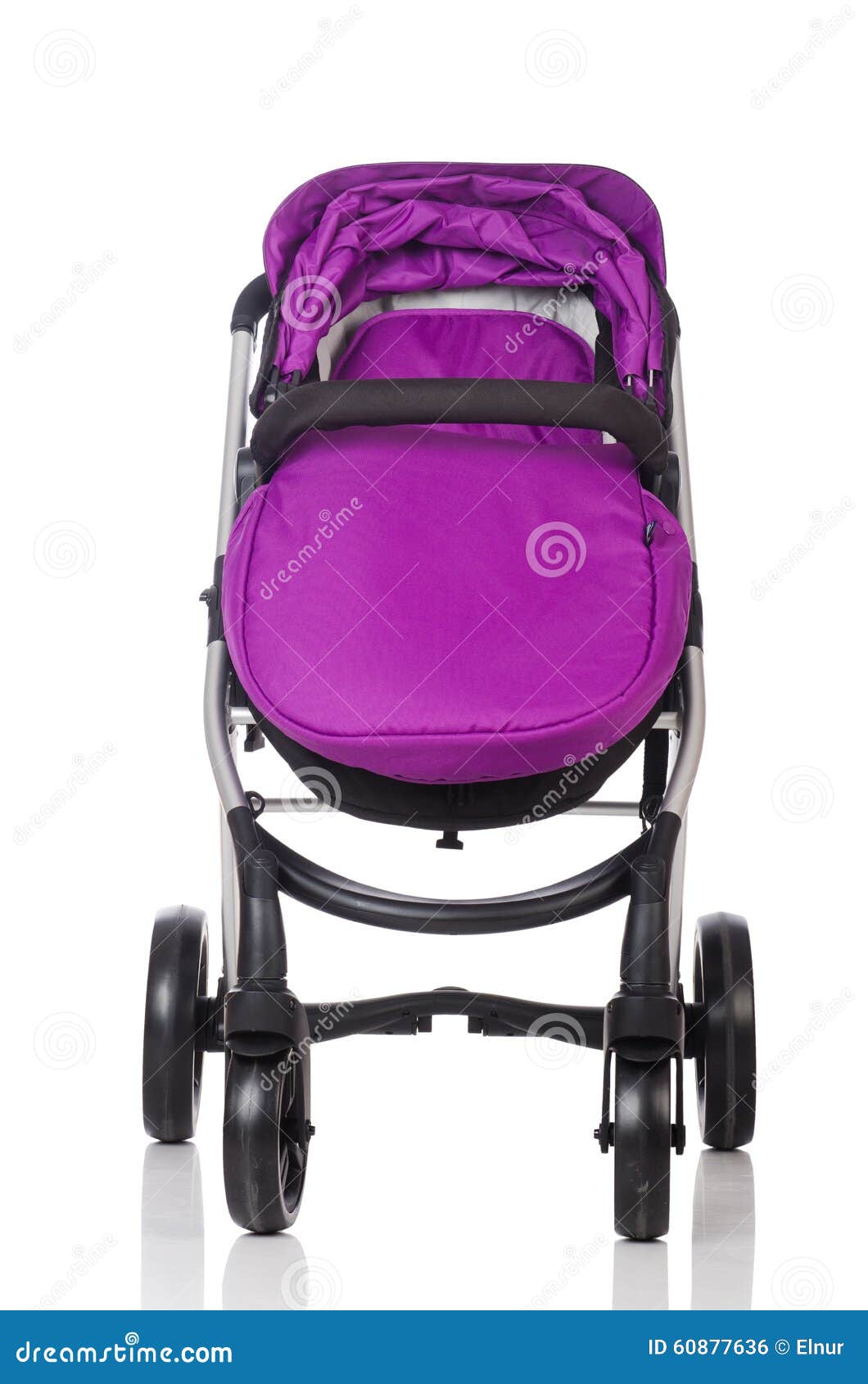 The Child Pram Isolated on the White Background Stock Photo - Image of ...